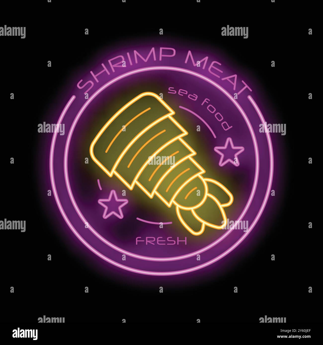 Seafood restaurant display Stock Vector Images - Alamy