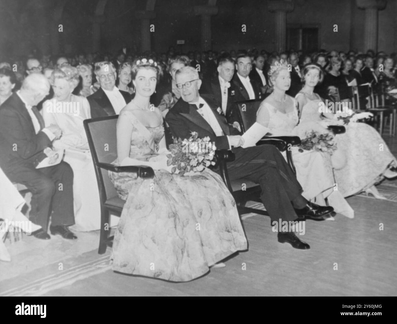 GUSTAV KING MARGARETHE,SYBILLA,BRIGITTA STOCKHOLM 5 DECEMBER 1960 Stock ...