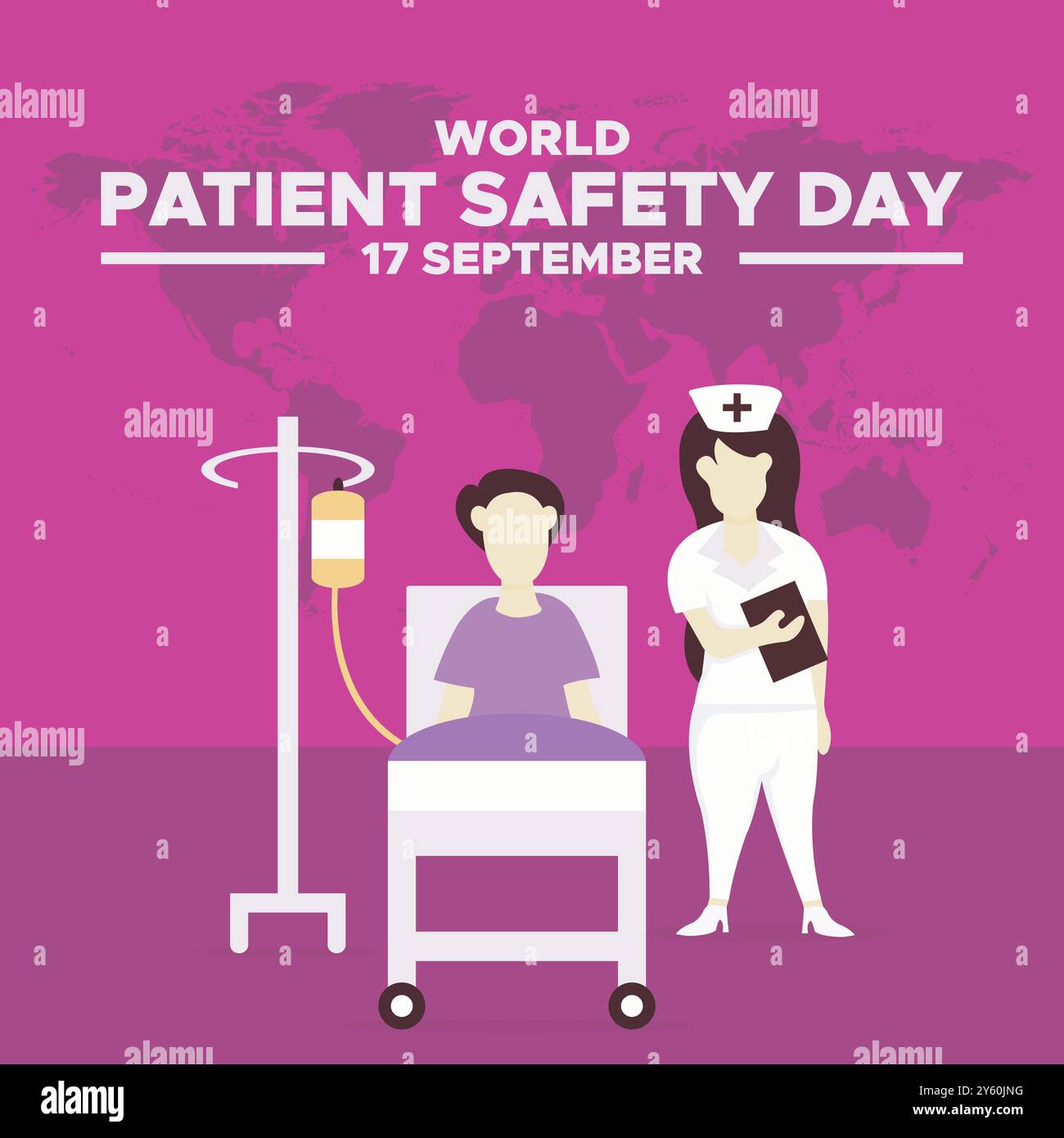 World Patient Safety Day, 17 September, banner, post, poster, ads ...