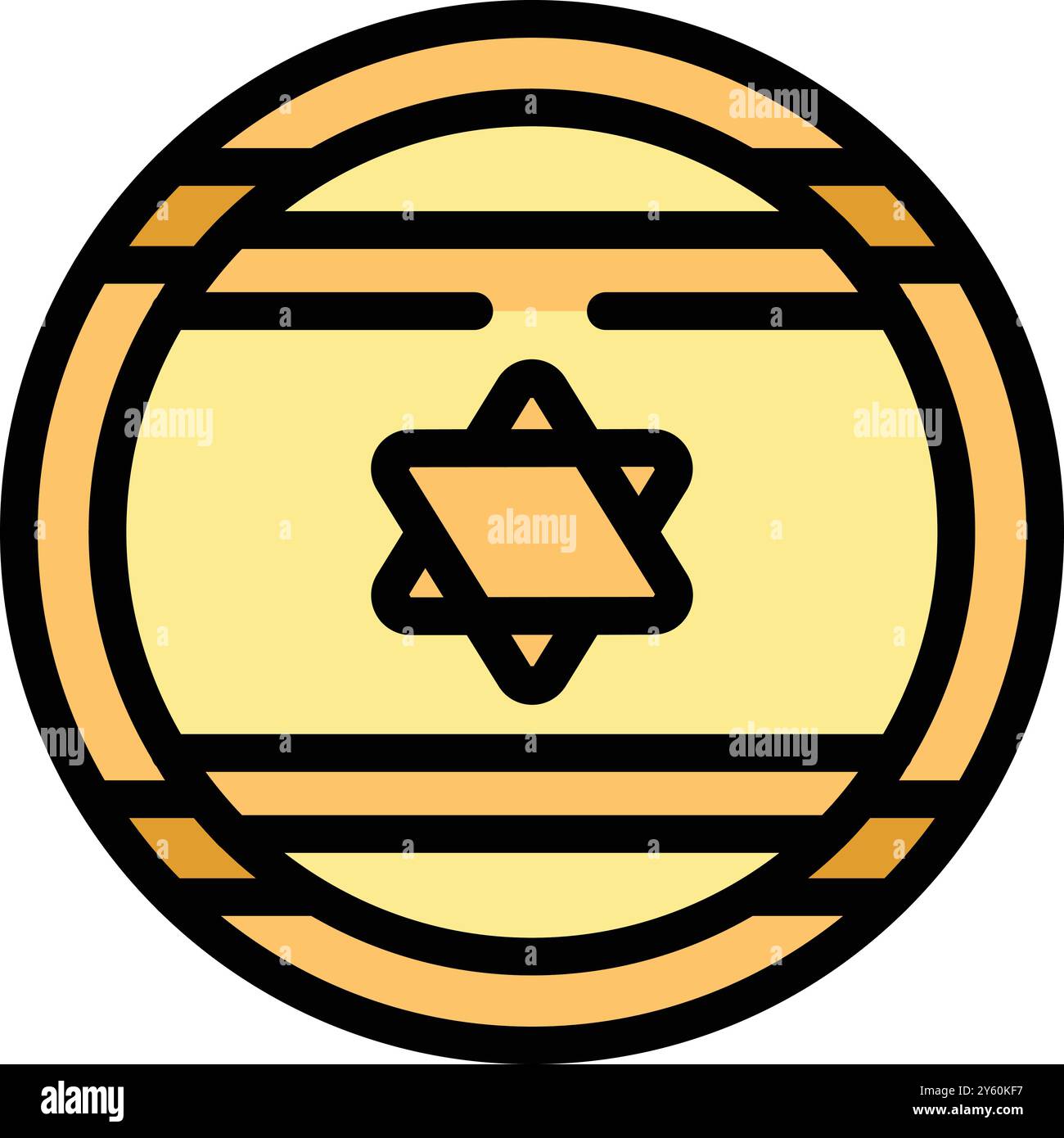 Round button showing the flag of israel, with a white background and ...