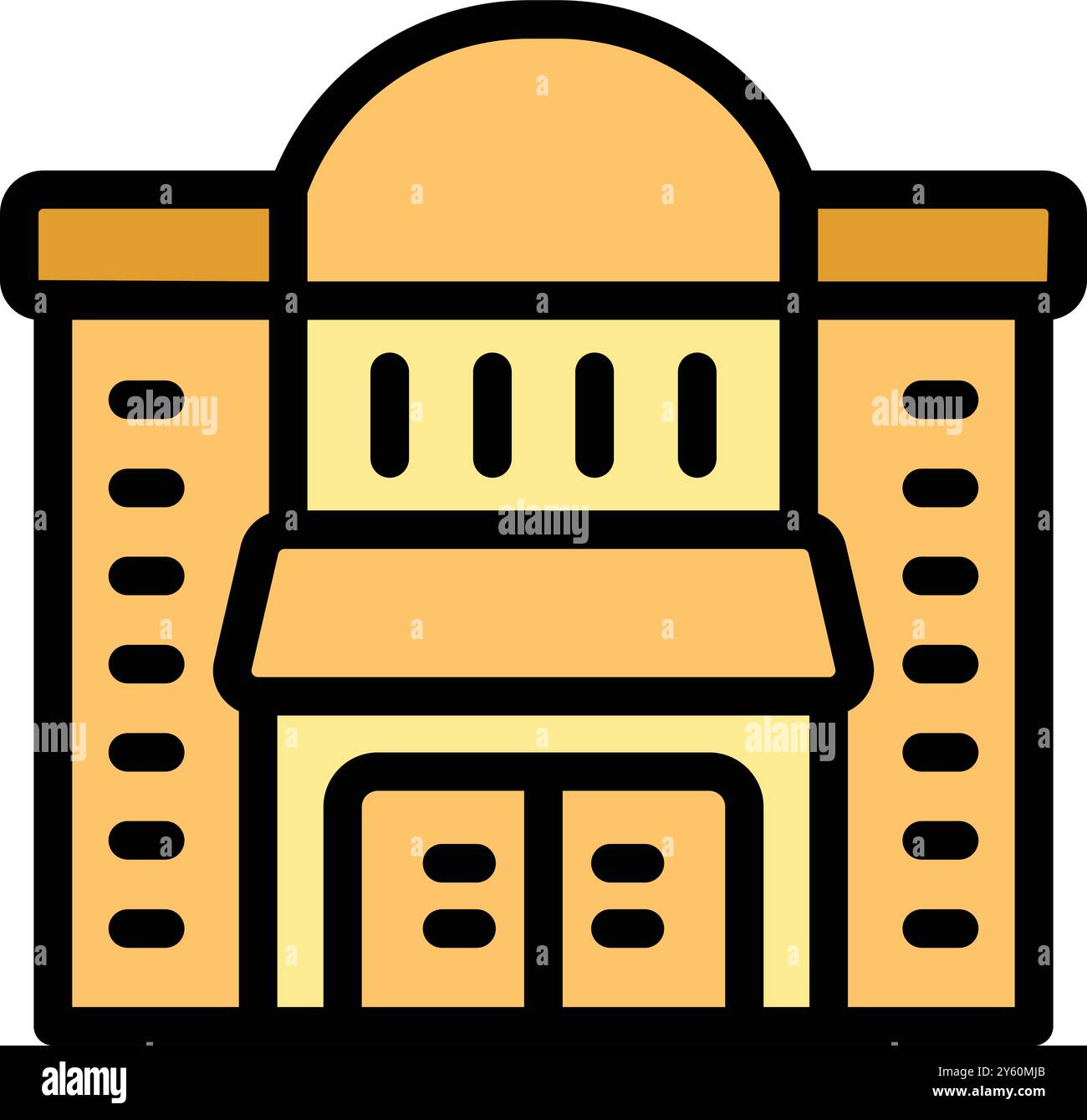 Big city hall building with columns facade representing classic ...