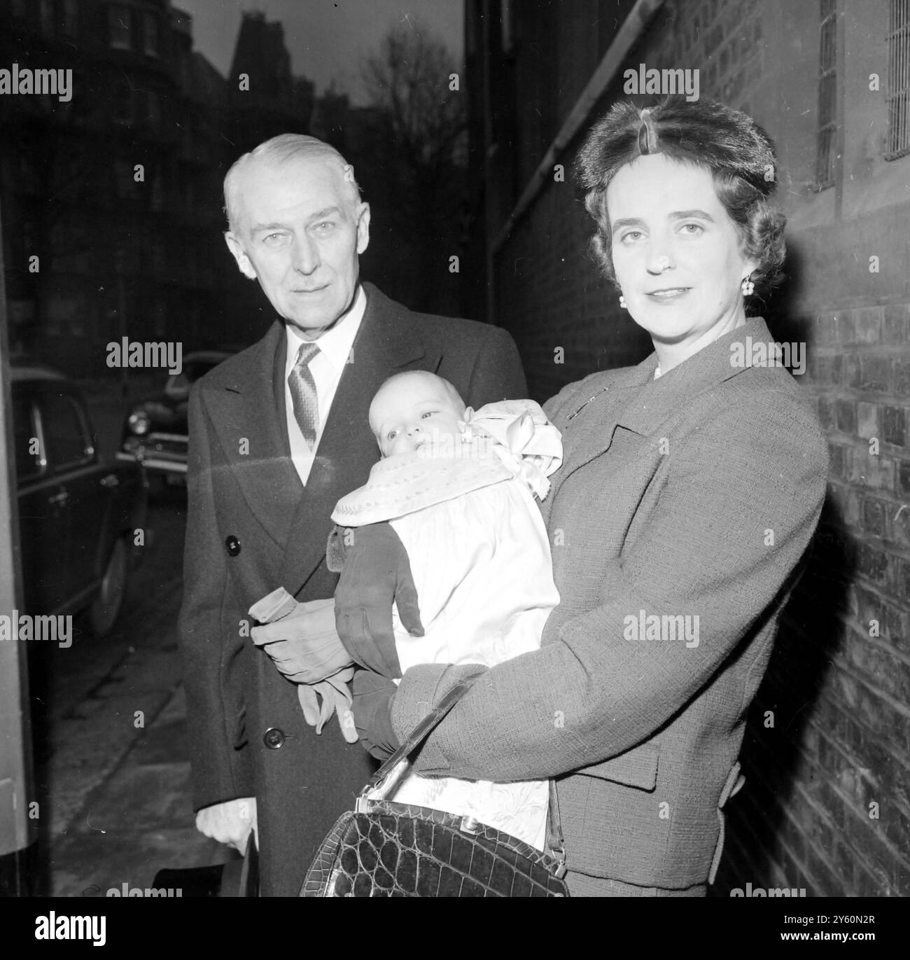 MONCKTON SONS CHRISTENING / 19 NOVEMBER 1960 Stock Photo - Alamy