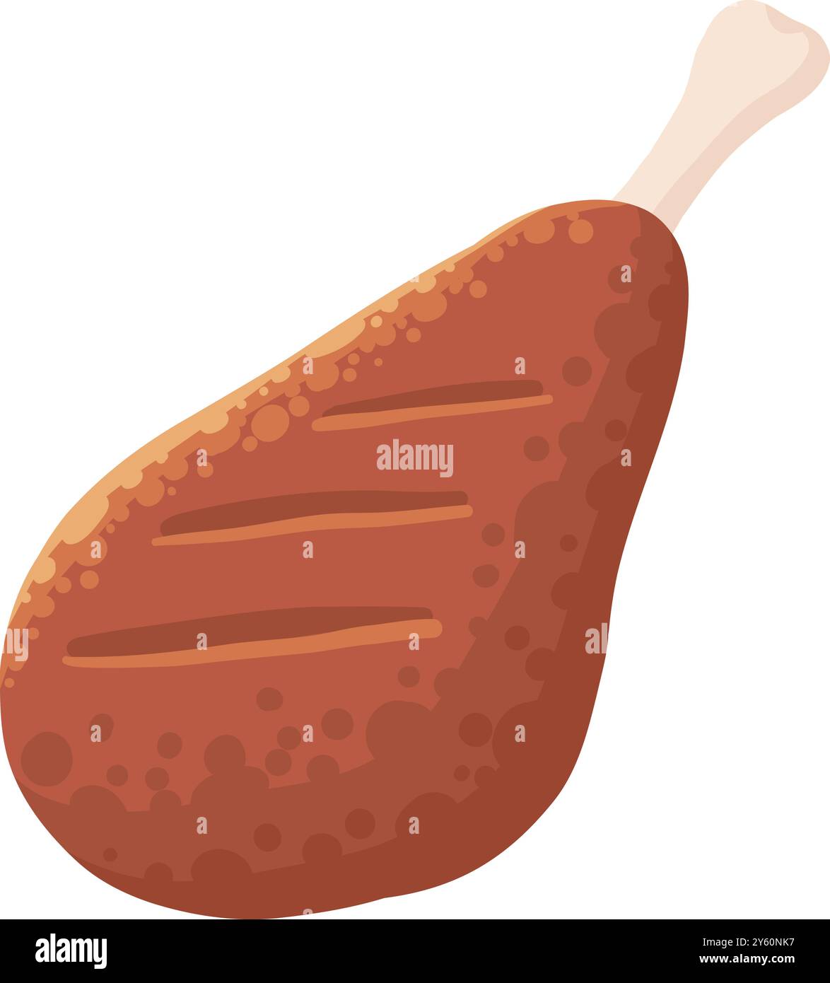 Cartoon meat product. Chicken, sausage and sausages. Steak, pork bacon ...