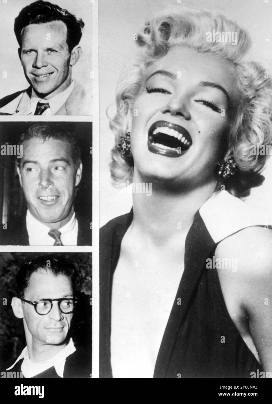 ACTRESS MARILYN MONROE AND HER MEN 14 NOVEMBER 1960 Stock Photo - Alamy