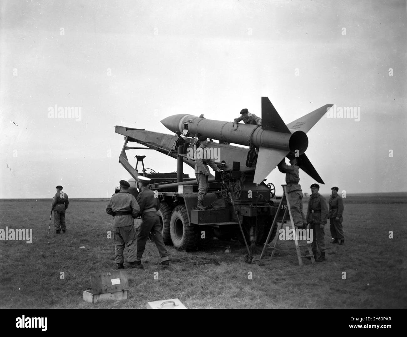 GUIDED MISSILE AND ROCKETS HONEST JOHN TESTS ON SAILSBURY PLA 10 ...