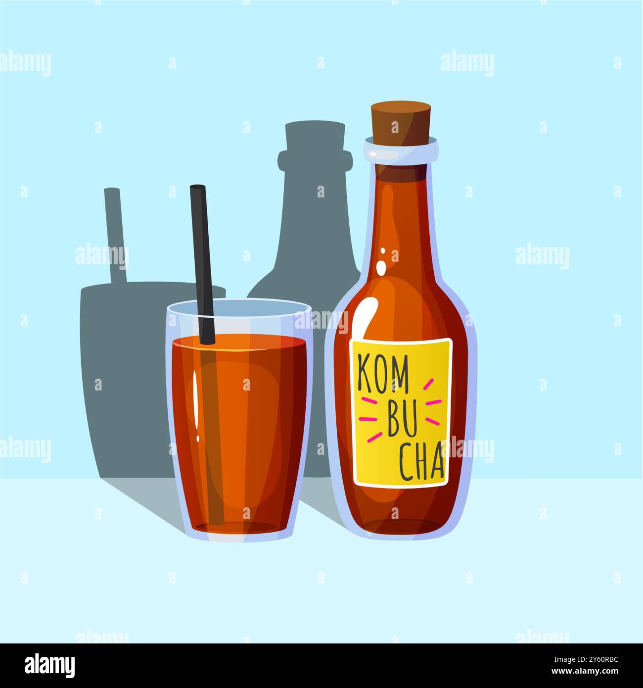Glass jar beverage refreshment Stock Vector Images - Alamy