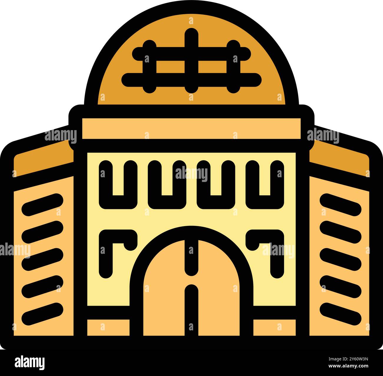 Parliament building with columns and big entrance, government and ...