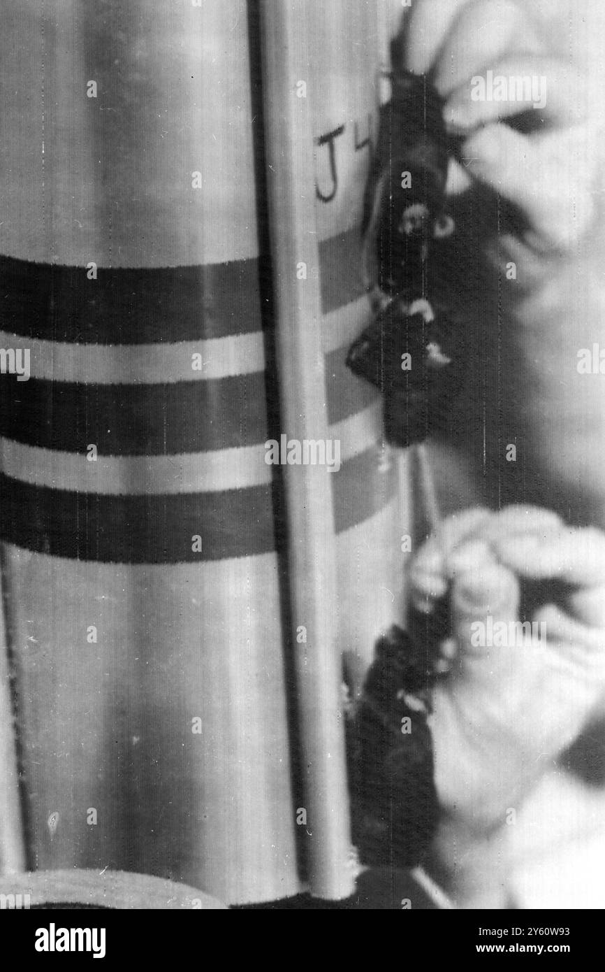 SPACE TRAVEL MICE 3 LAUNCHED SPACE ATLAS ROCKET 18 OCTOBER 1960 Stock ...