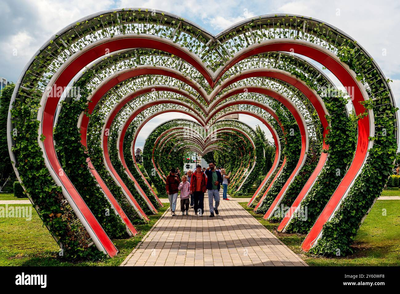 Grozny, Chechen Republic, Russia: May 12, 2024. City view of the Flower ...