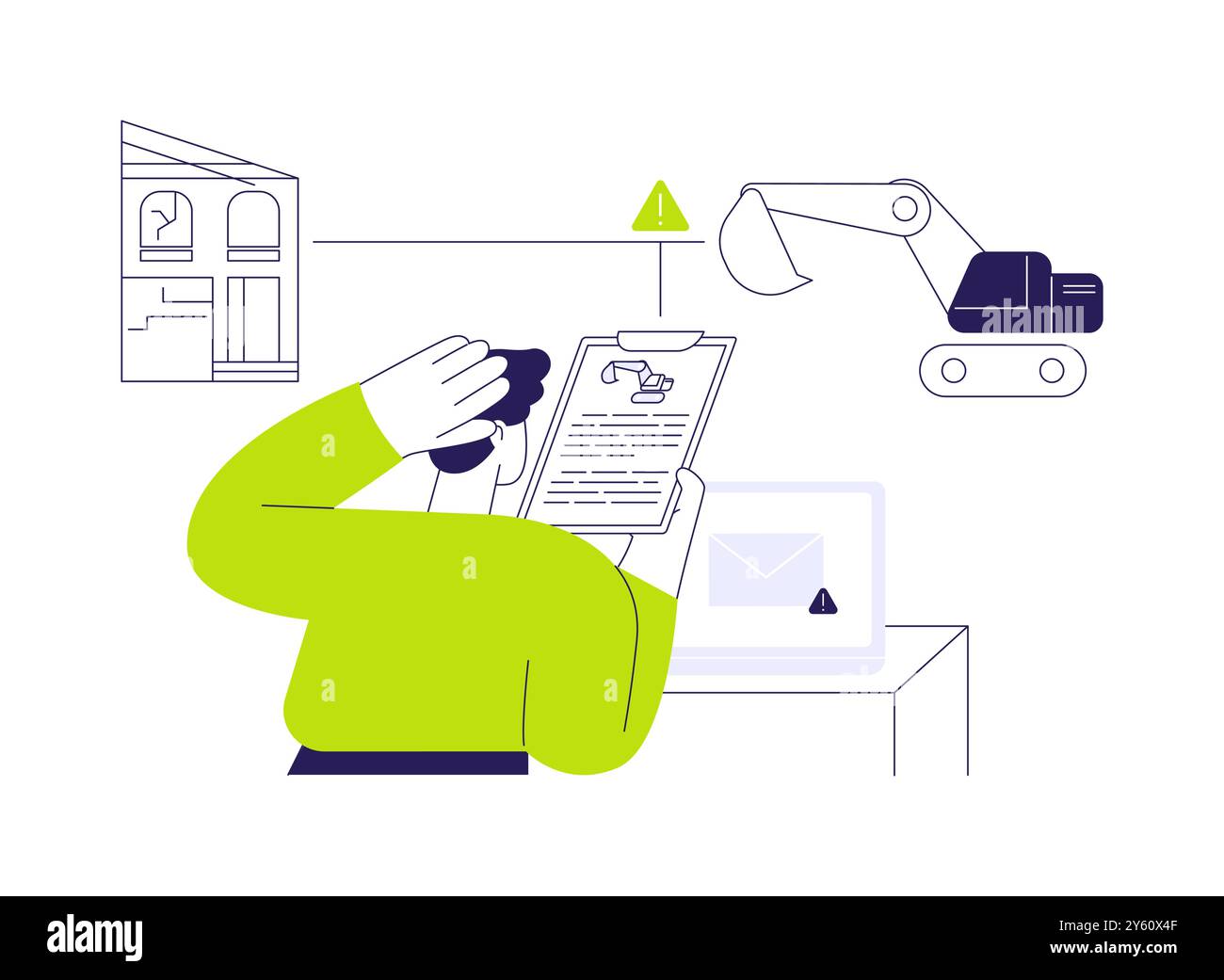 Demolition order abstract concept vector illustration Stock Vector ...