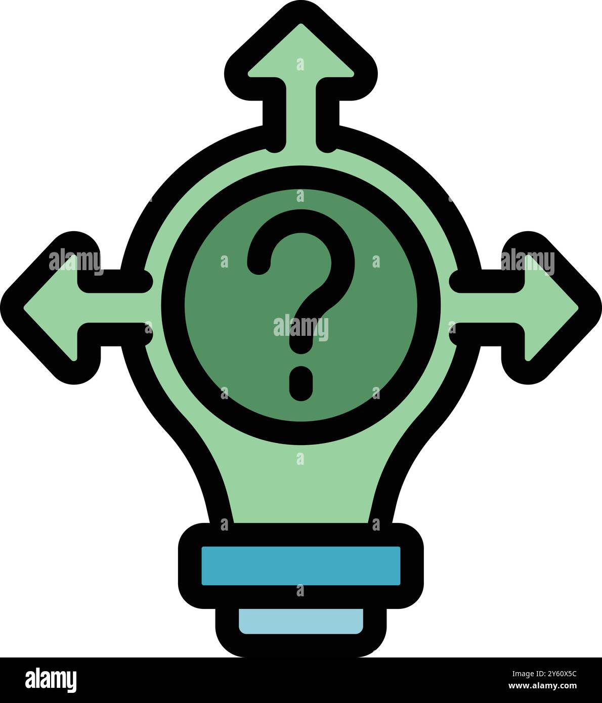 Light bulb with question mark inside is showing confusion about making ...