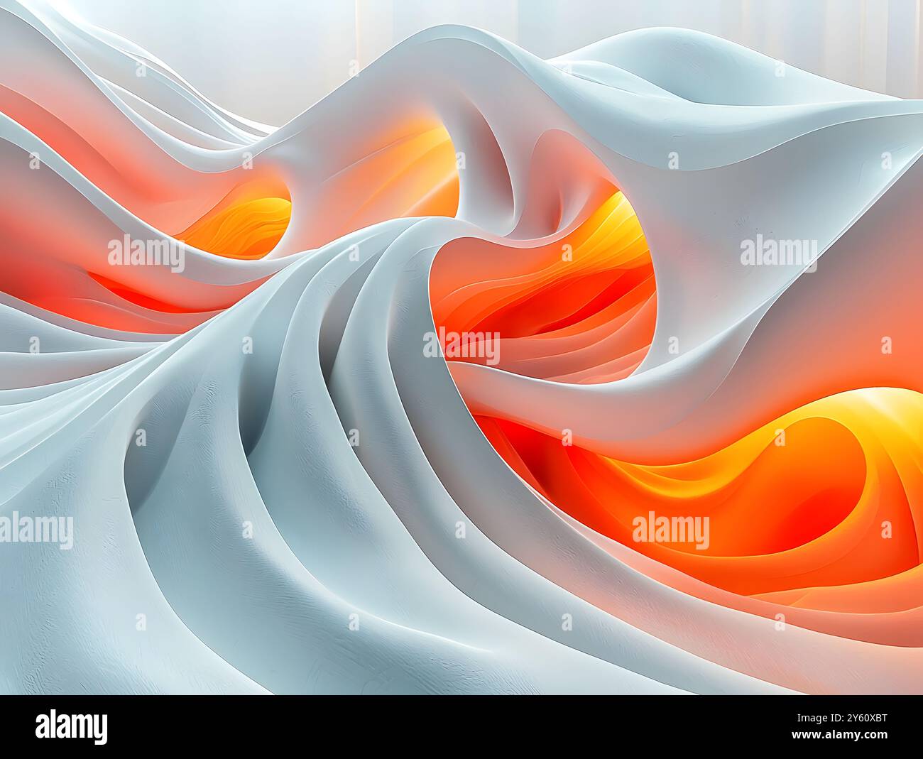 Explore a captivating abstract 3D geometric design featuring smooth ...