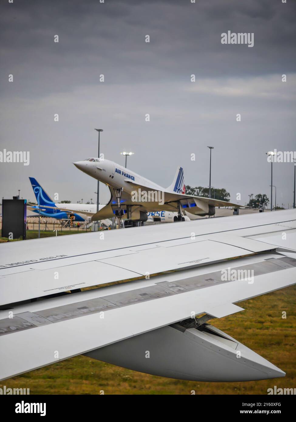 09 23 2024 - Paris, France. Air France Concorde super sonic airplane at ...