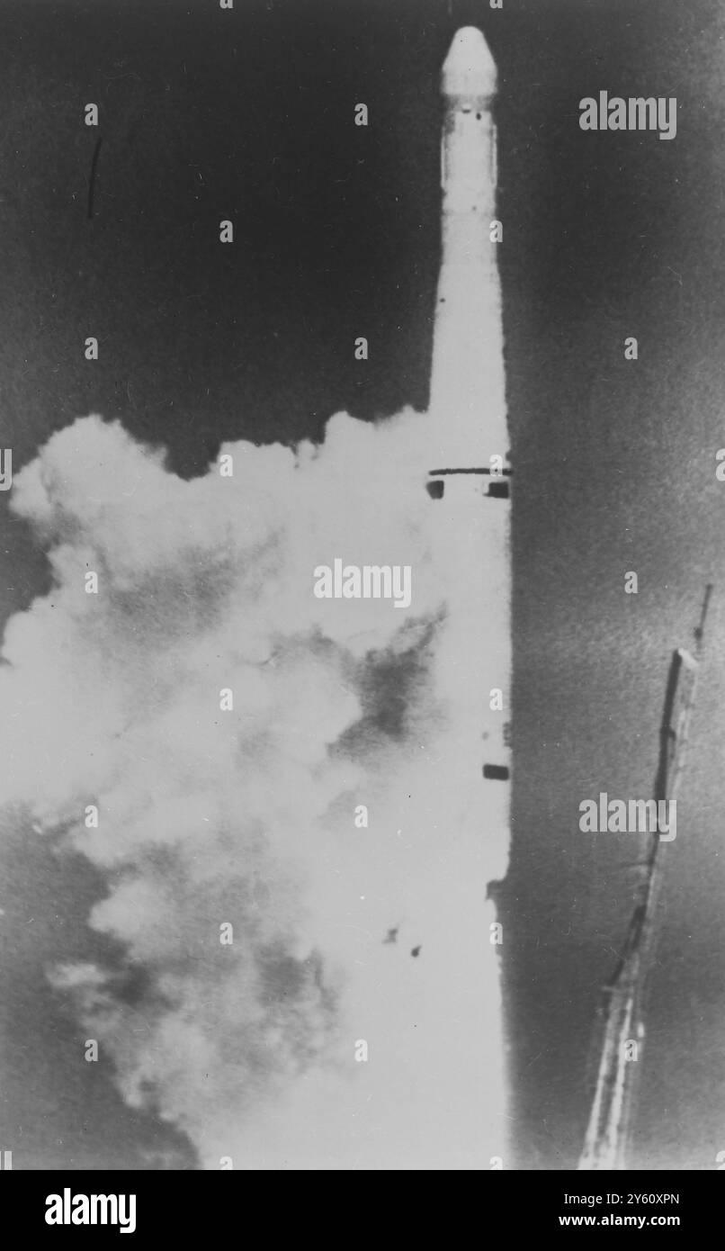 GUIDED MISSILE AND ROCKETS THOR ABLE STAR ROCKET 5 OCTOBER 1960 Stock ...