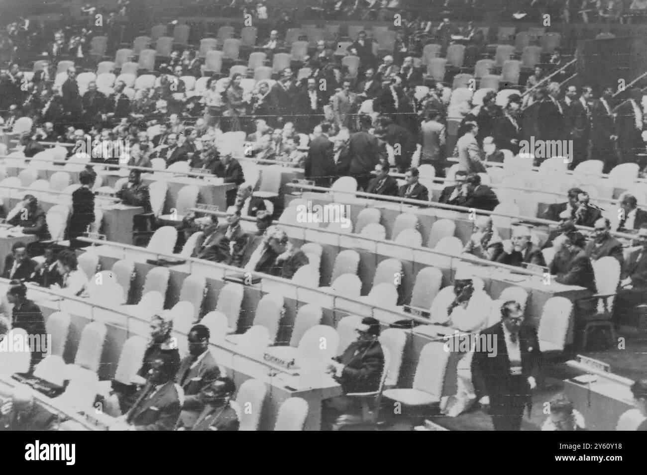 KADAR JANOS UN RISES TO SPEAK / 3 OCTOBER 1960 Stock Photo - Alamy