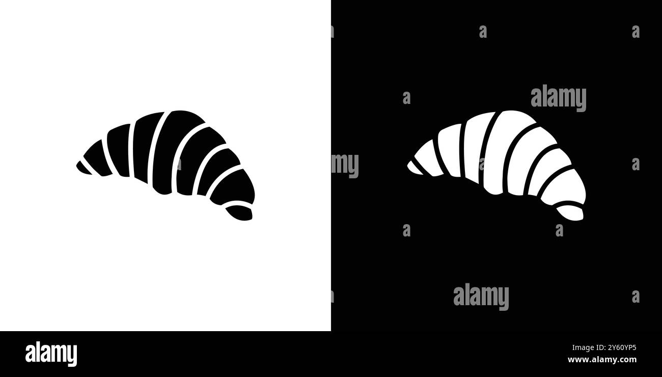 Croissant icon vector logo set collection or bundle pack group Stock ...