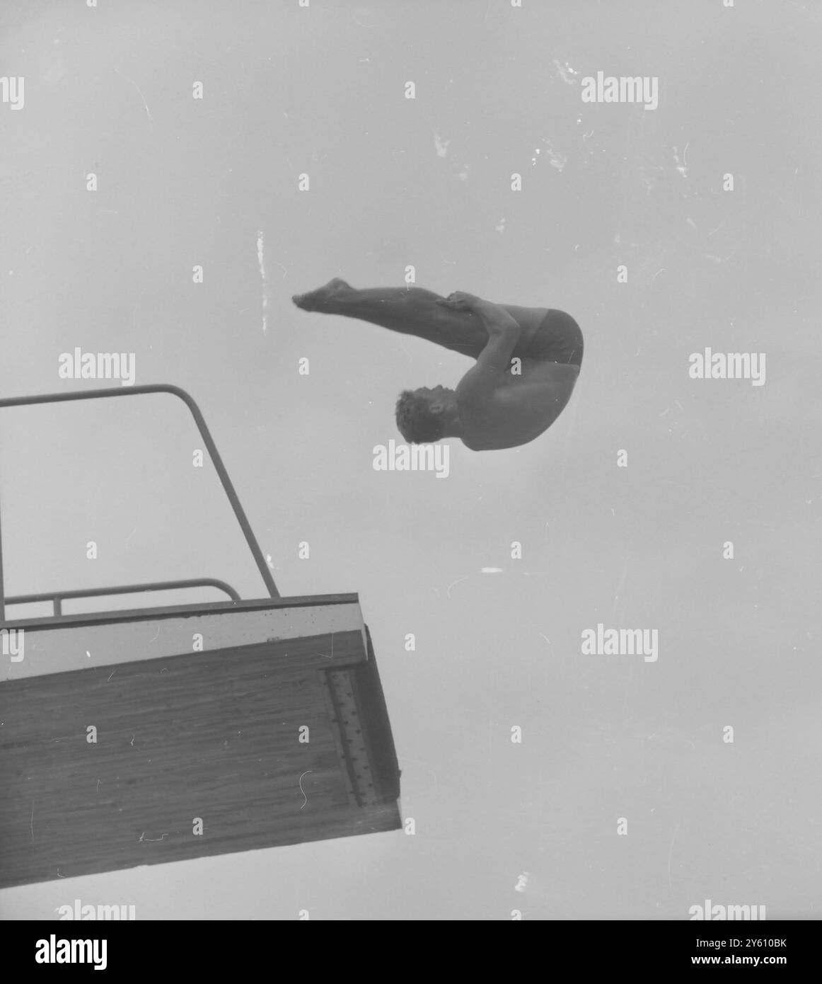Olympic diving competition Black and White Stock Photos & Images - Alamy