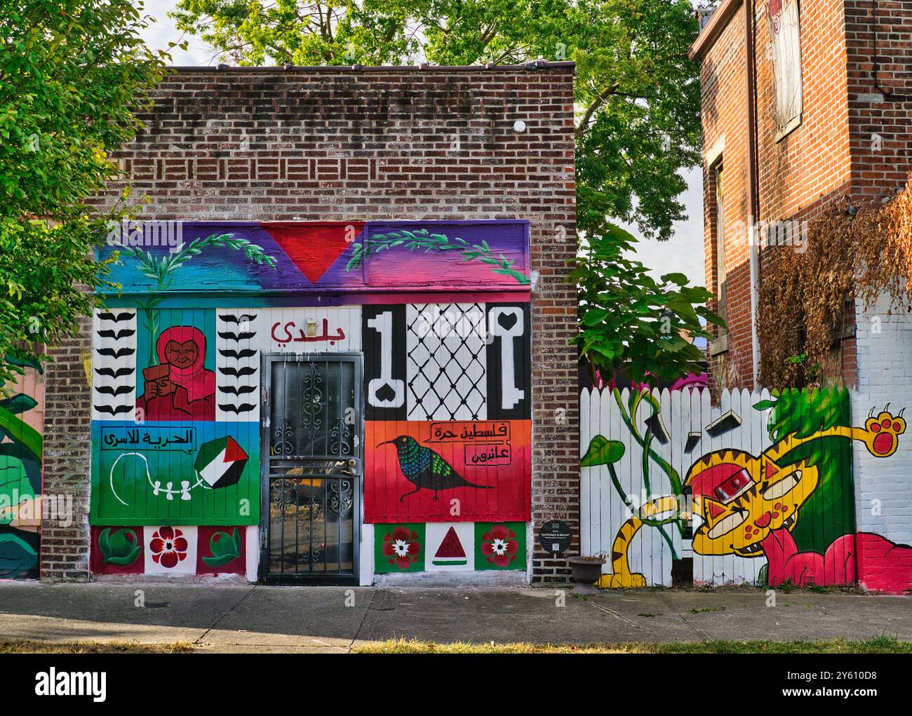 Art murals in the milo-grogan neighborhood ( Linden) near Columbus Ohio ...