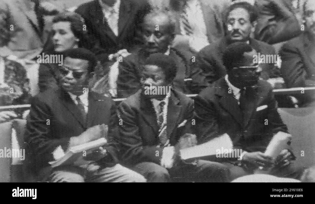BOMBOKO J UN CONGOLESE DELEGATION / 21 SEPTEMBER 1960 Stock Photo - Alamy