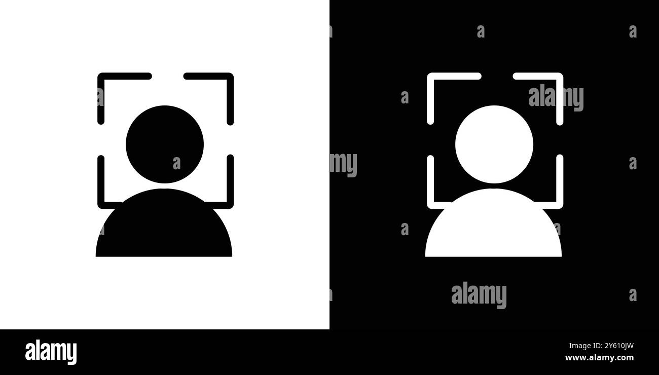 Face id icon vector logo set collection or bundle pack group Stock Vector Image & Art - Alamy