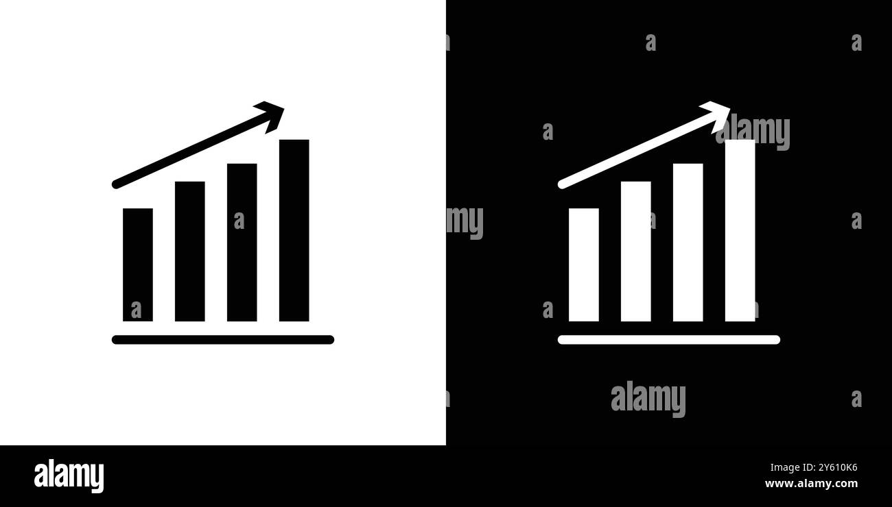 Increase chart icon (2) vector logo set collection or bundle pack group ...