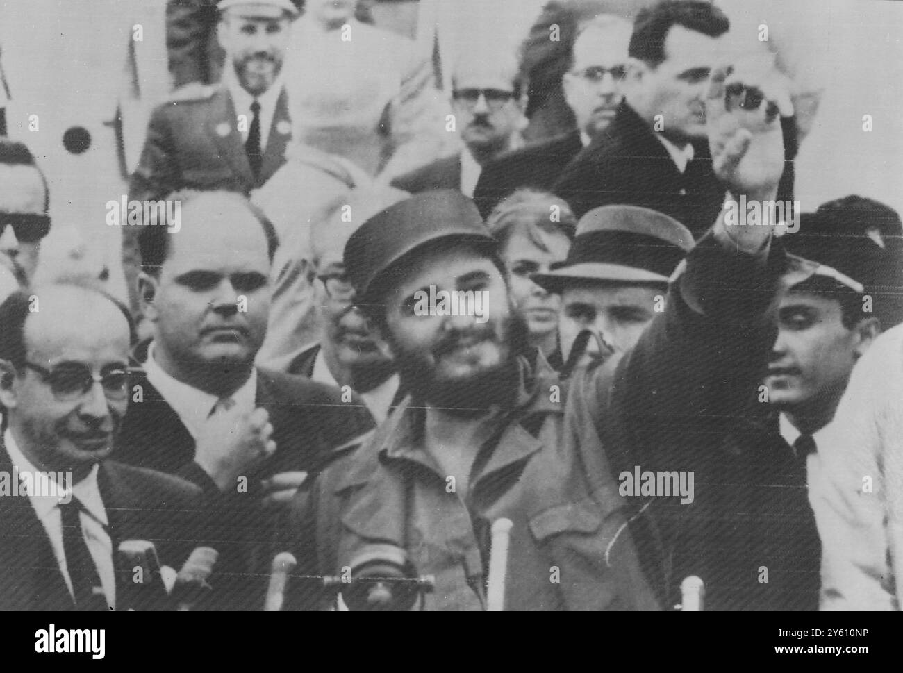 CASTRO FIDEL NEW YORK FOR UN ASSEMBLY / 19 SEPTEMBER 1960 Stock Photo ...
