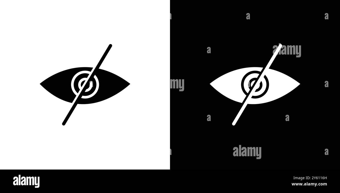 Hide icon vector logo set collection or bundle pack group Stock Vector ...