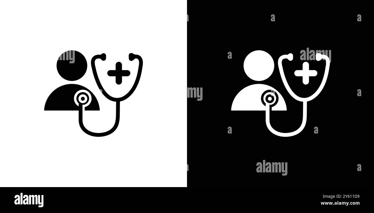 Medical check-up icon vector logo set collection or bundle pack group ...