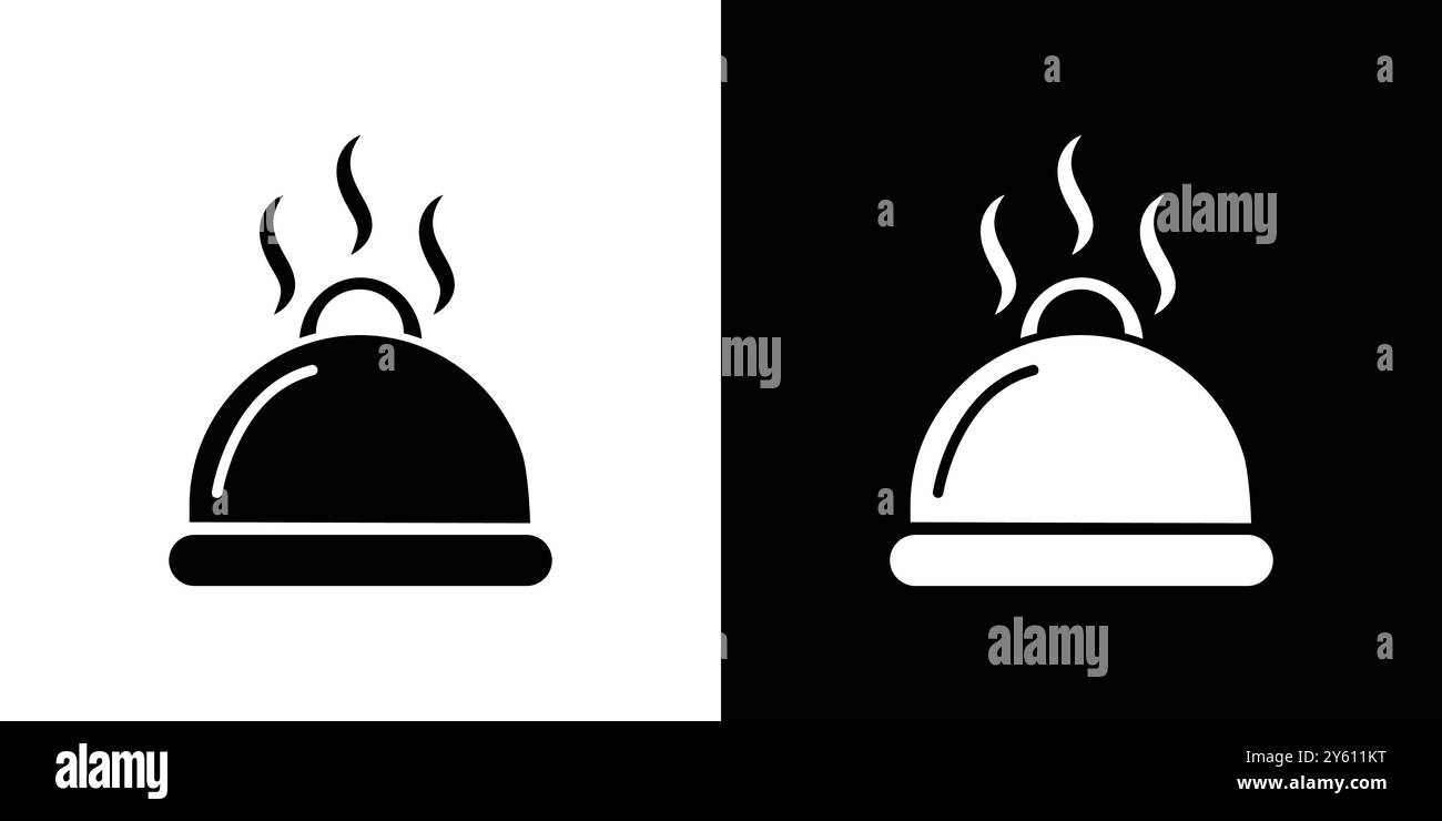 Hot meal icon vector logo set collection or bundle pack group Stock ...