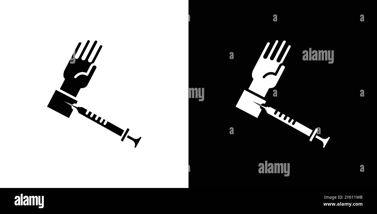 Intradermal injection icon vector logo set collection or bundle pack ...