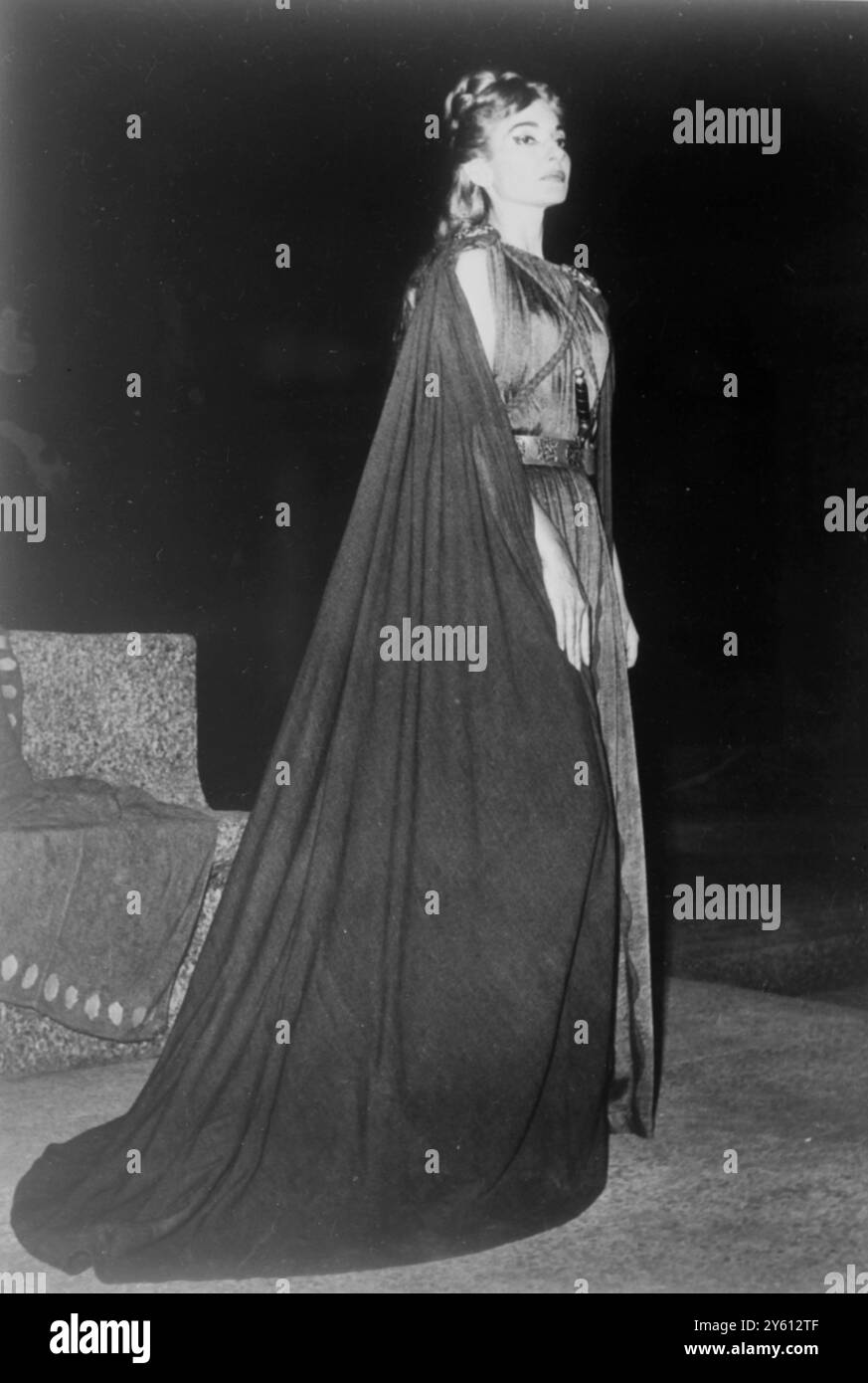 OPERA SINGER MARIA CALLAS PERFORMING NORMA / 22 AUGUST 1960 Stock Photo ...