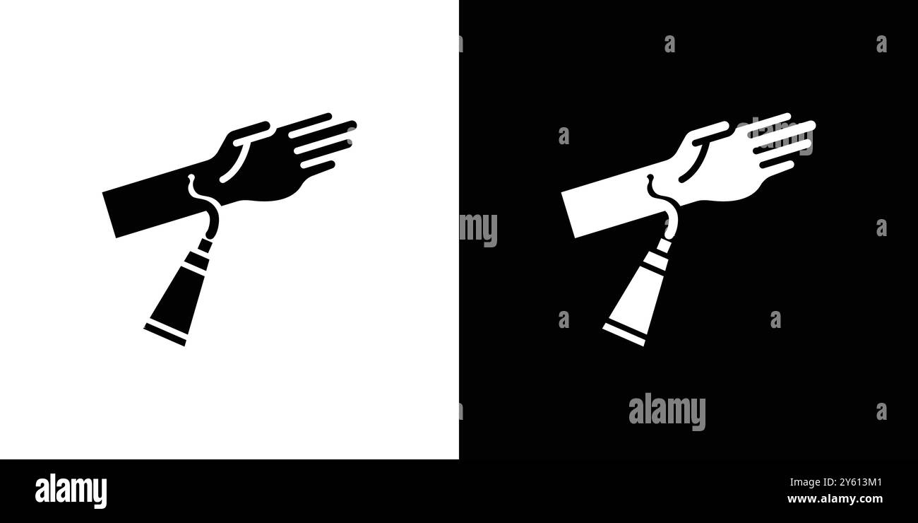 relief gel on arm icon vector logo set collection or bundle pack group ...