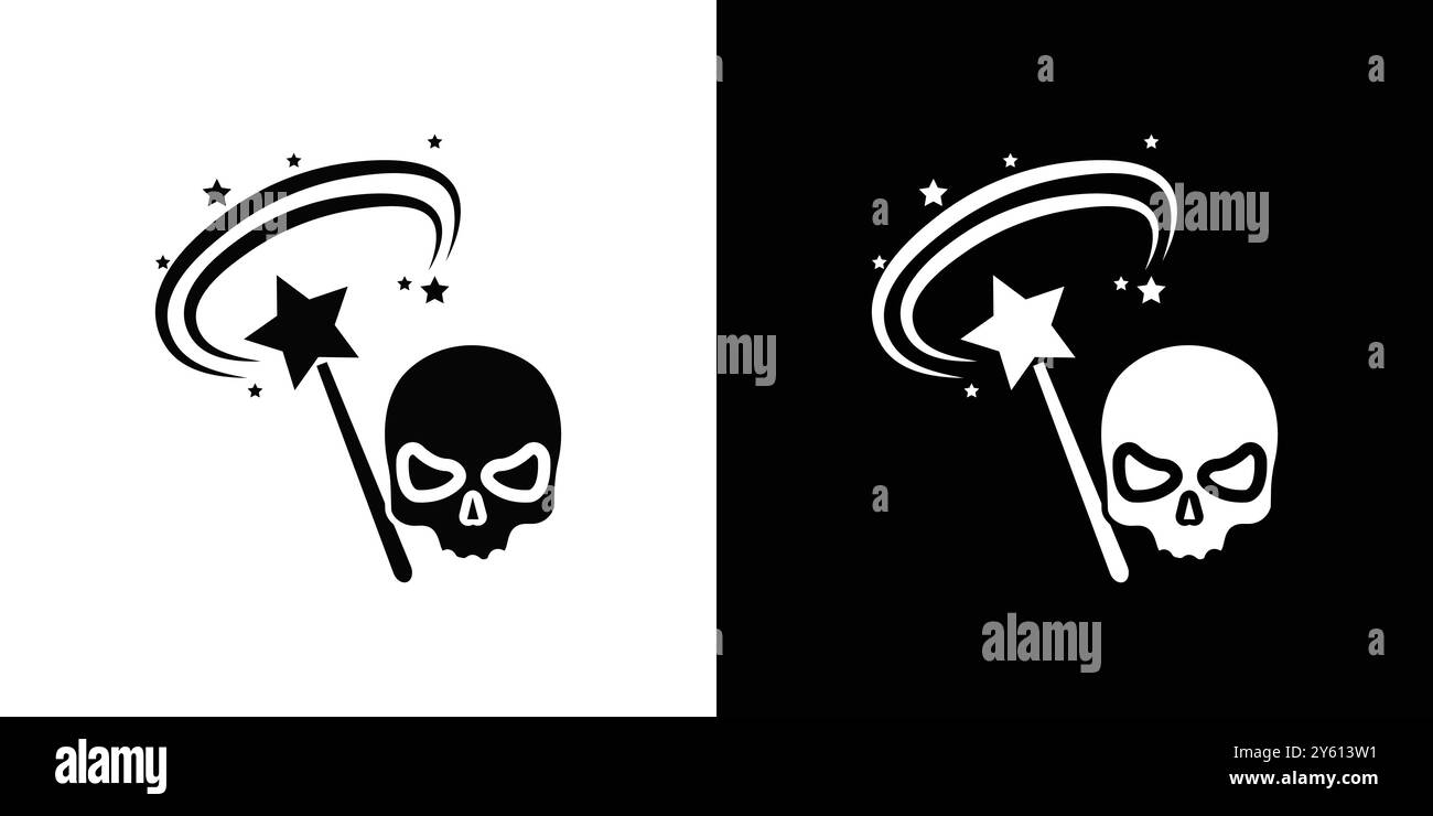 Black magic icon vector logo set collection or bundle pack group Stock ...