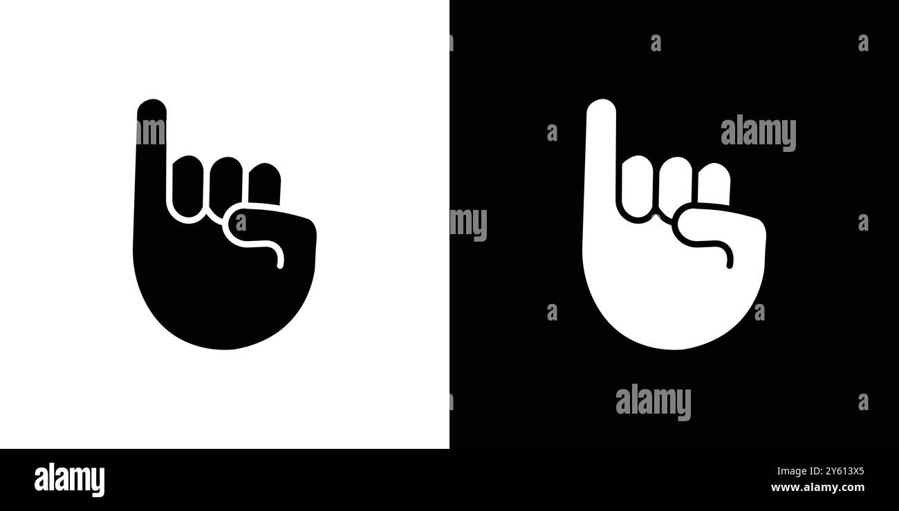 Pinky finger icon vector logo set collection or bundle pack group Stock ...