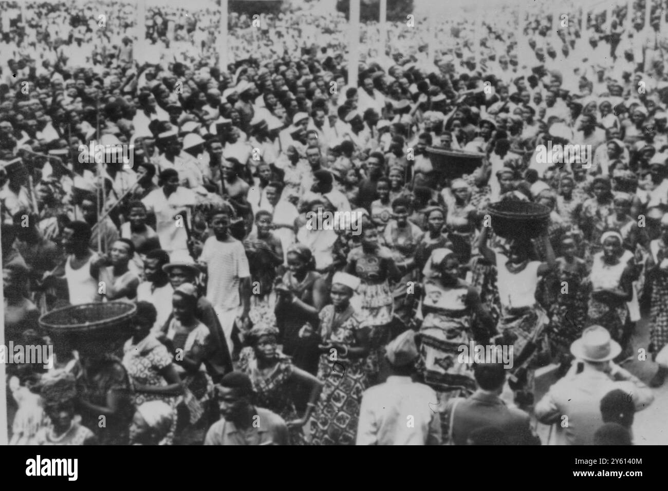 CELEBRATIONS IVORY COAST INDEPENDENCE 11 AUGUST 1960 Stock Photo - Alamy