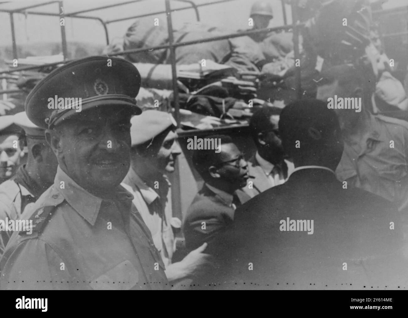 IRISH OFFICERS IN CONGO 3 AUGUST 1960 Stock Photo - Alamy