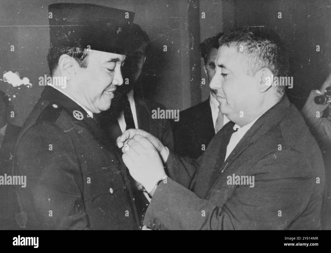 PRESIDENT SUKARNO OF INDONESIA AWARDED LENIN PRIZE FOR PEACE 4 AUGUST ...