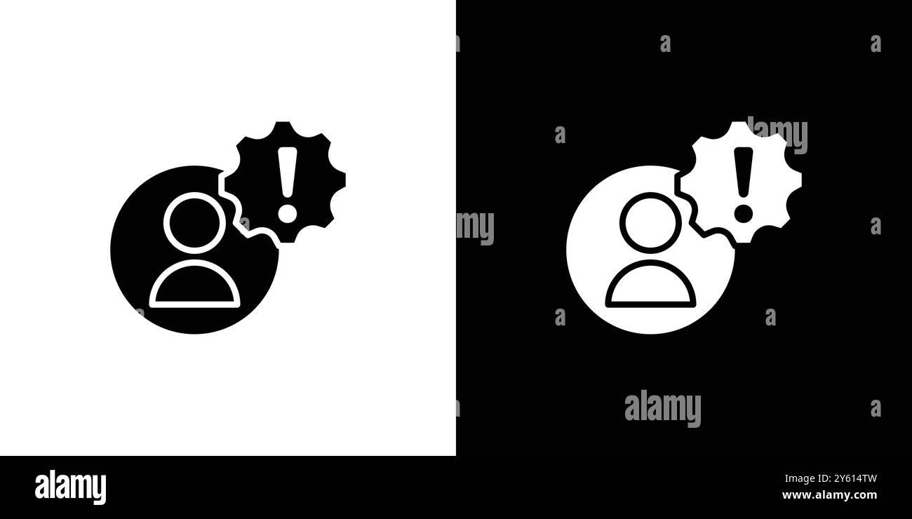 Fake account icon vector logo set collection or bundle pack group Stock ...