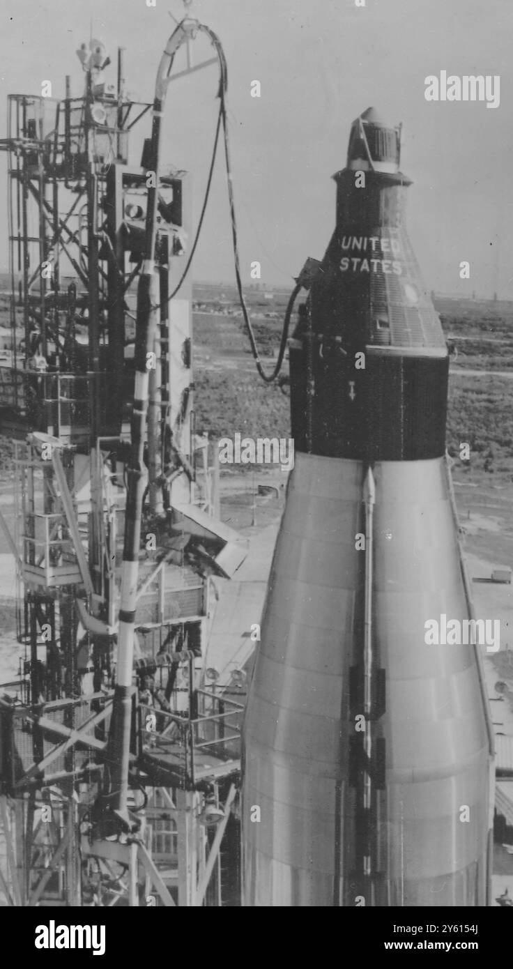 GUIDED MISSILE AND ROCKETS MERCURY CAPSULE LAUNCHED BY ATLAS 29 JULY ...