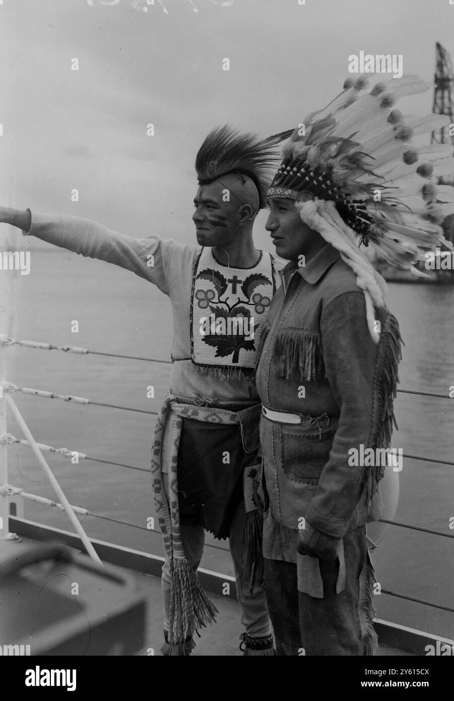RED INDIANS FROM AMERICA - HAY LECO WITH CHARLES RABBIT IN PORTSMOUTH ...