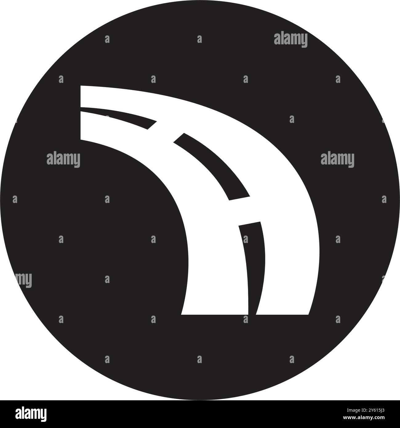 Highway route map Black and White Stock Photos & Images - Alamy