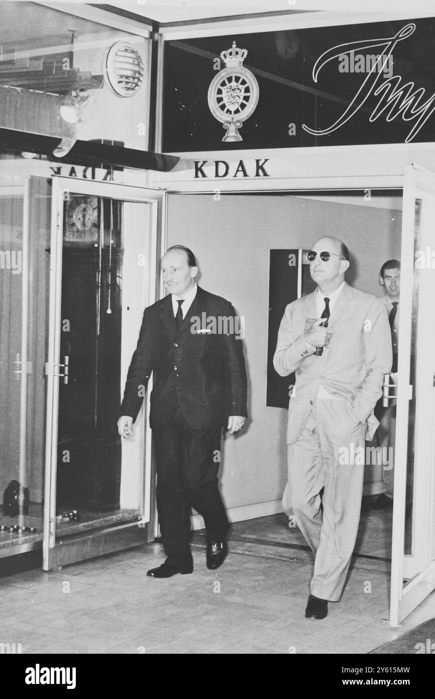 KING UMBERTO OF ITALY IN COPENHAGEN 26 JULY 1960 Stock Photo - Alamy