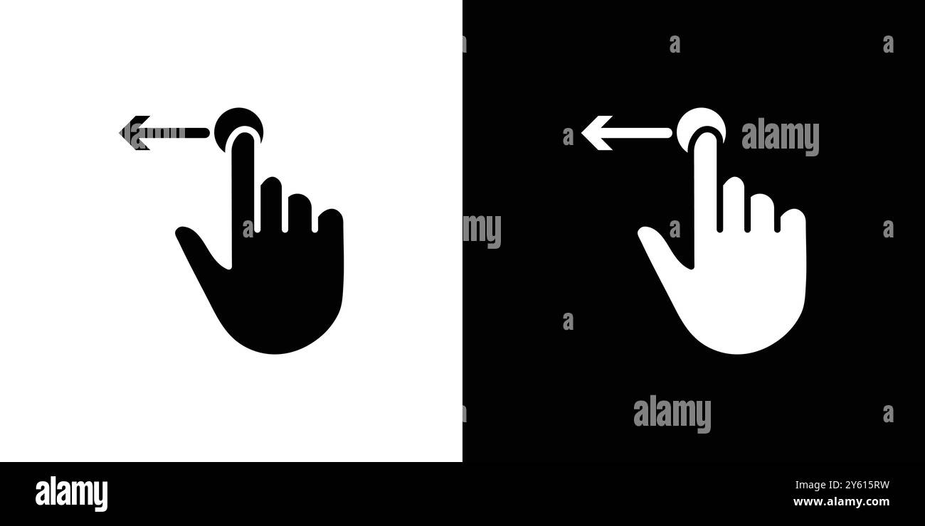 Hand, fingers, gesture, swipe, rotate icon vector logo set collection ...