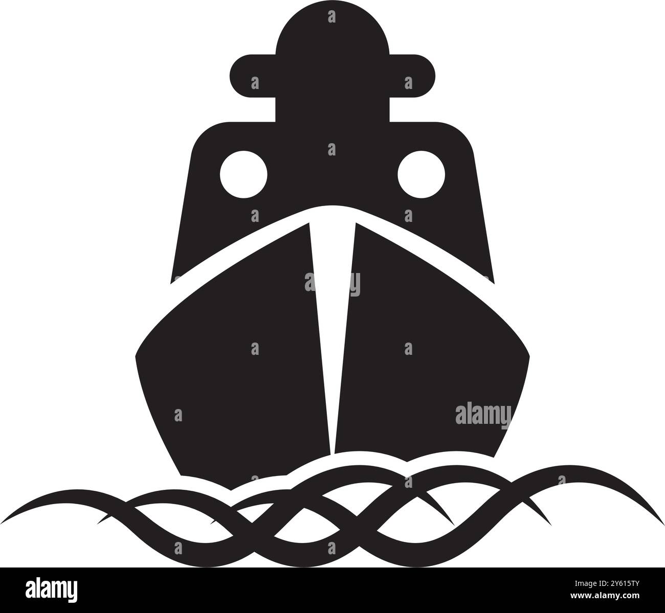 ship icon vector illustration logo design Stock Vector Image & Art - Alamy