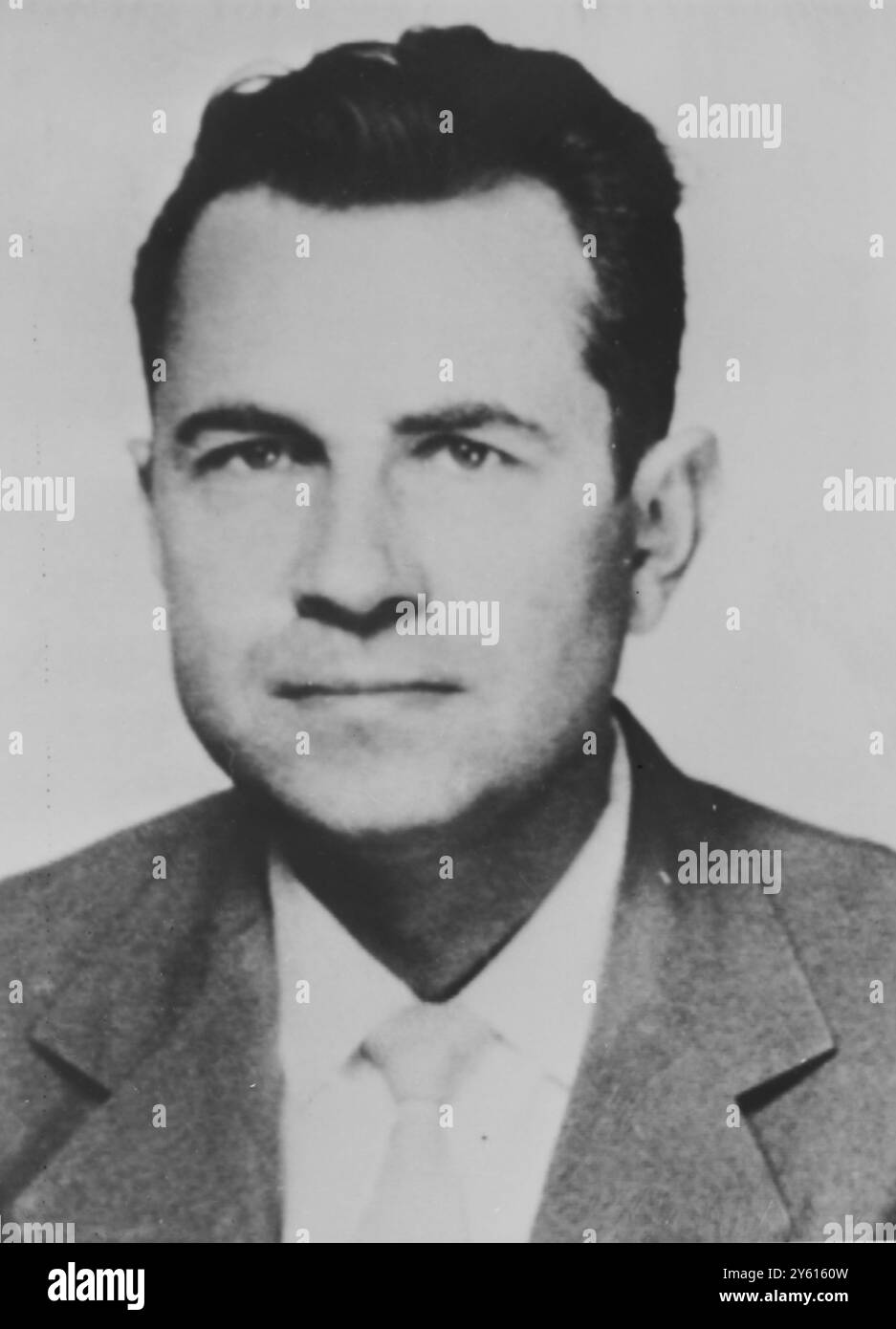 SOVIET EMBASSY OFFICIAL PETR EZHOV IN WASHINGTON / 25 JULY 1960 Stock ...