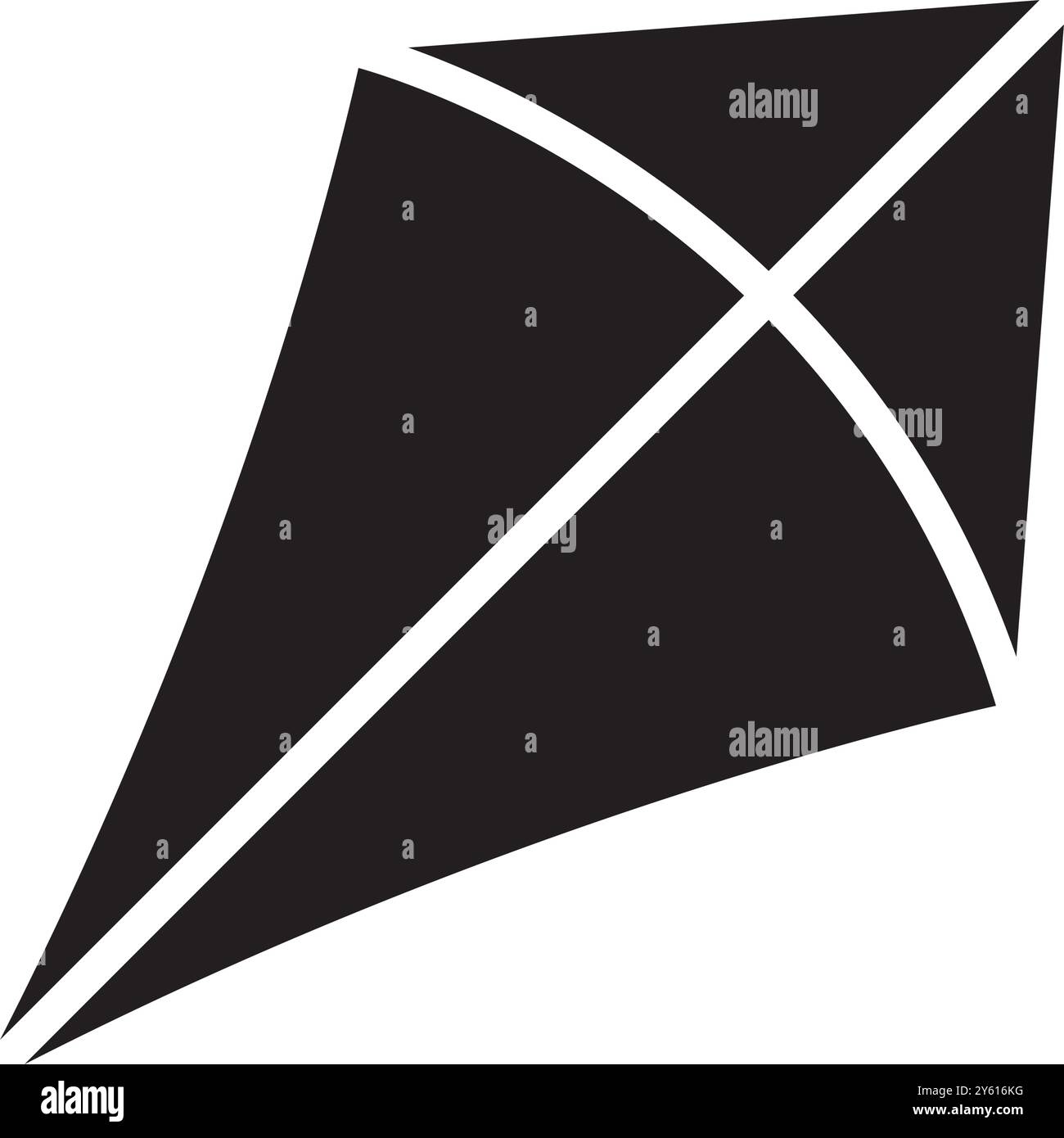 Kite design collection vector art Black and White Stock Photos & Images ...