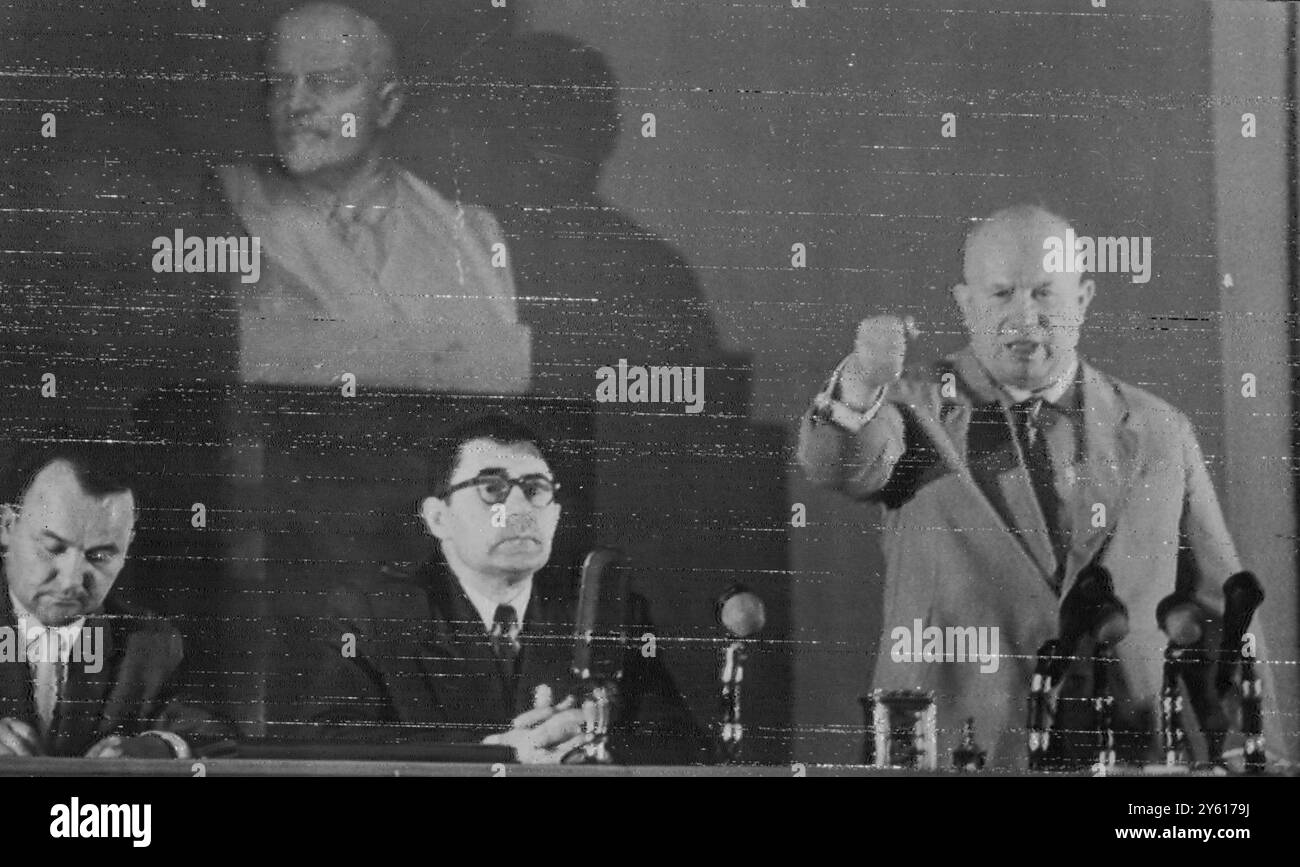 SOVIET PREMIER NIKITA KRUSHCHEV PRESS CONFERENCE ON USAf PLANE / 12 ...