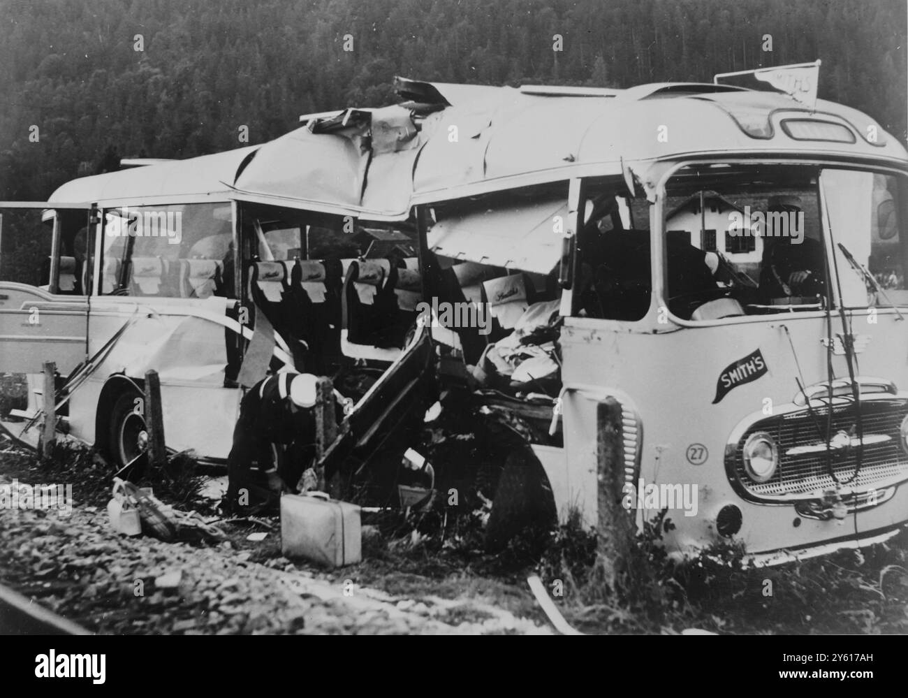 MOTOR COACH MEIRINGEN CRASH 12 JULY 1960 Stock Photo - Alamy