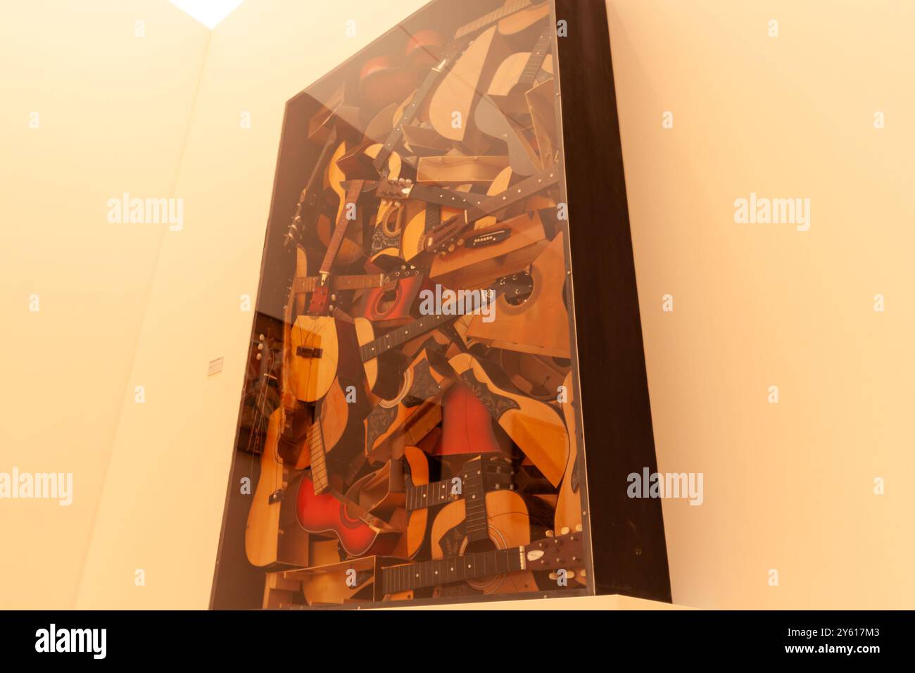 STRASBOURG, FRANCE - SEPTEMBER 21, 2024: Installation Homage to Cubism by Arman is exhibited at ...