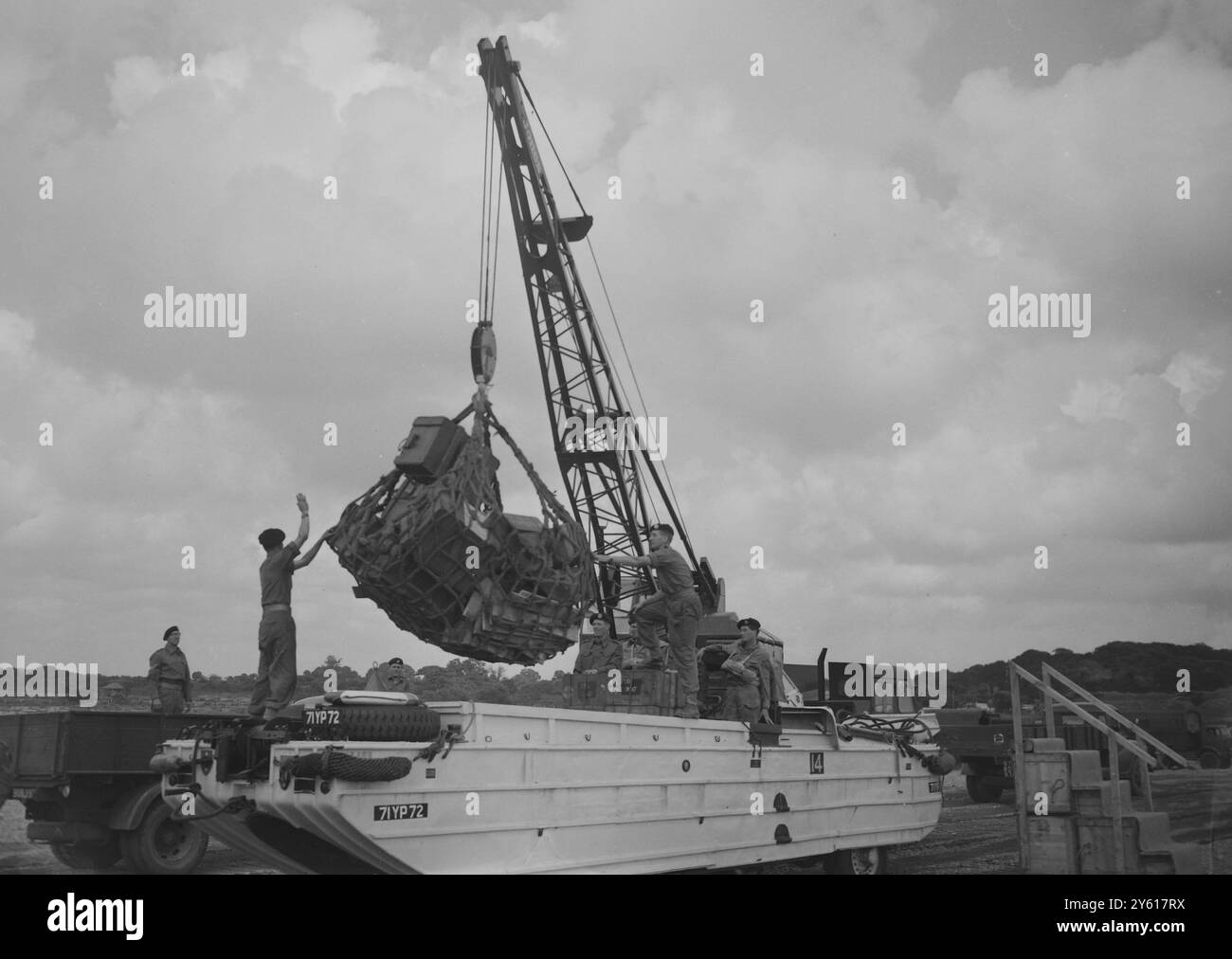 BRITISH ARMY ROYAL ENGINEERS TAKE PART IN EXERCISE PORT TRIDENT 7 JULY ...